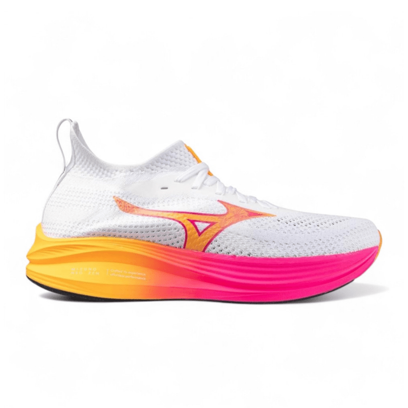 Mizuno Unisex Neo Zen Hanabi Pack - White/Tang Orange – Seliga Shoes