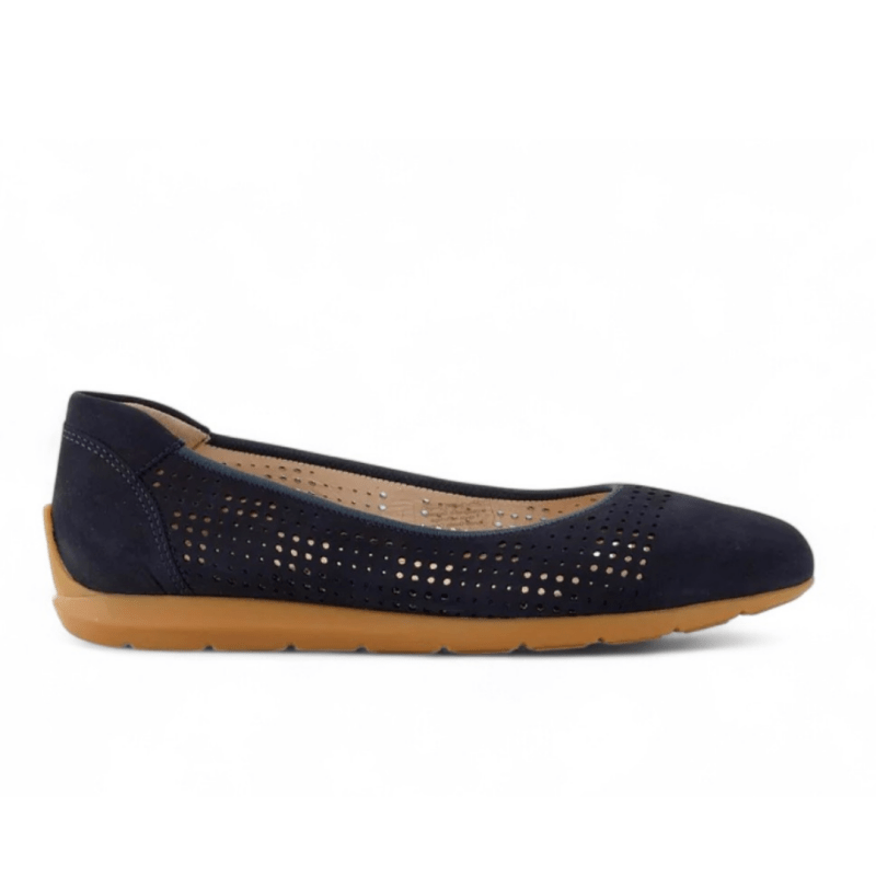 Ara Women’s Sarah Perf Flat – Navy | Comfortable Everyday Flats ...