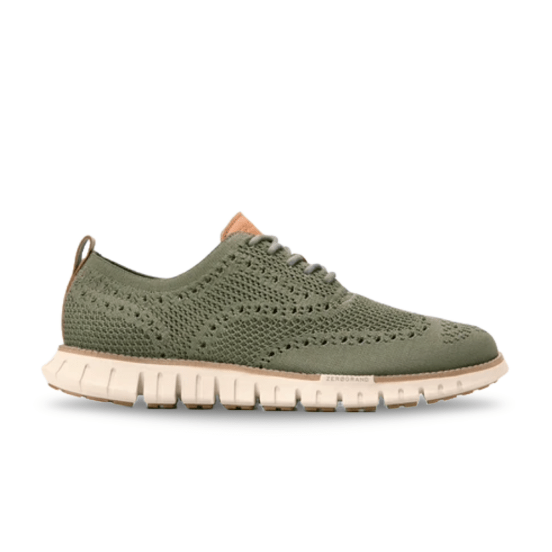 Cole Haan Men's ZEROGRAND Remastered Stitchlite Wingtip - Dusty Olive ...