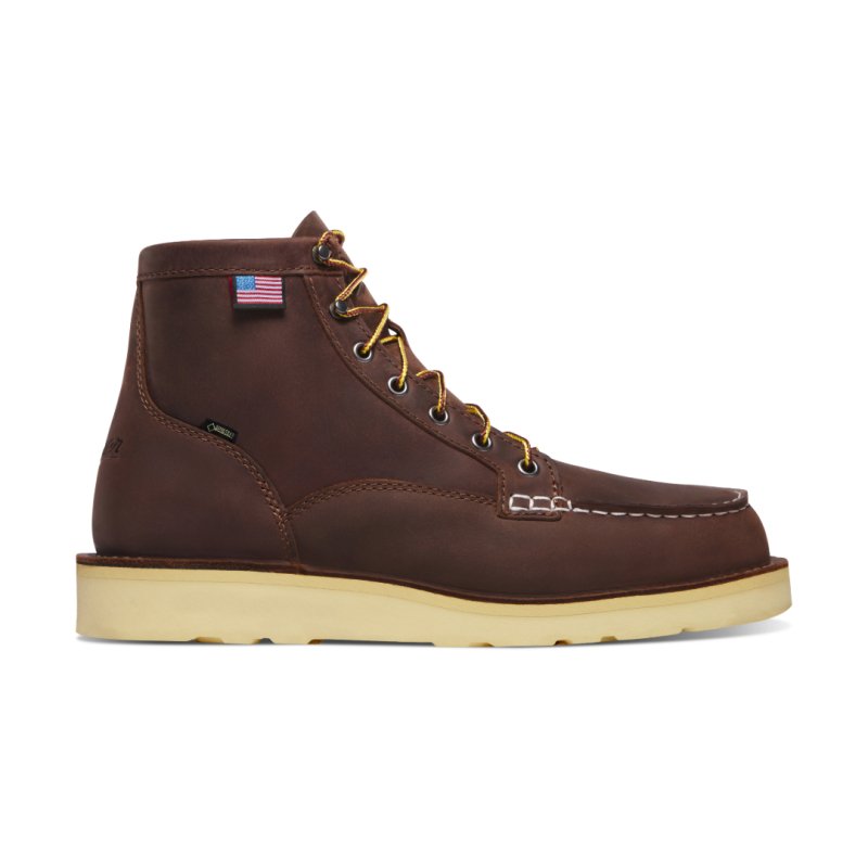 Danner Men's Bull Run Moc Toe 6" GTX - Brown – Seliga Shoes