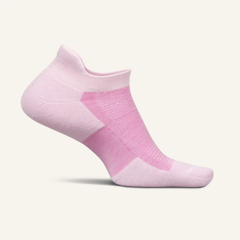 Feetures High Performance Max Cushion No Show Tab Socks - Strawberry M ...
