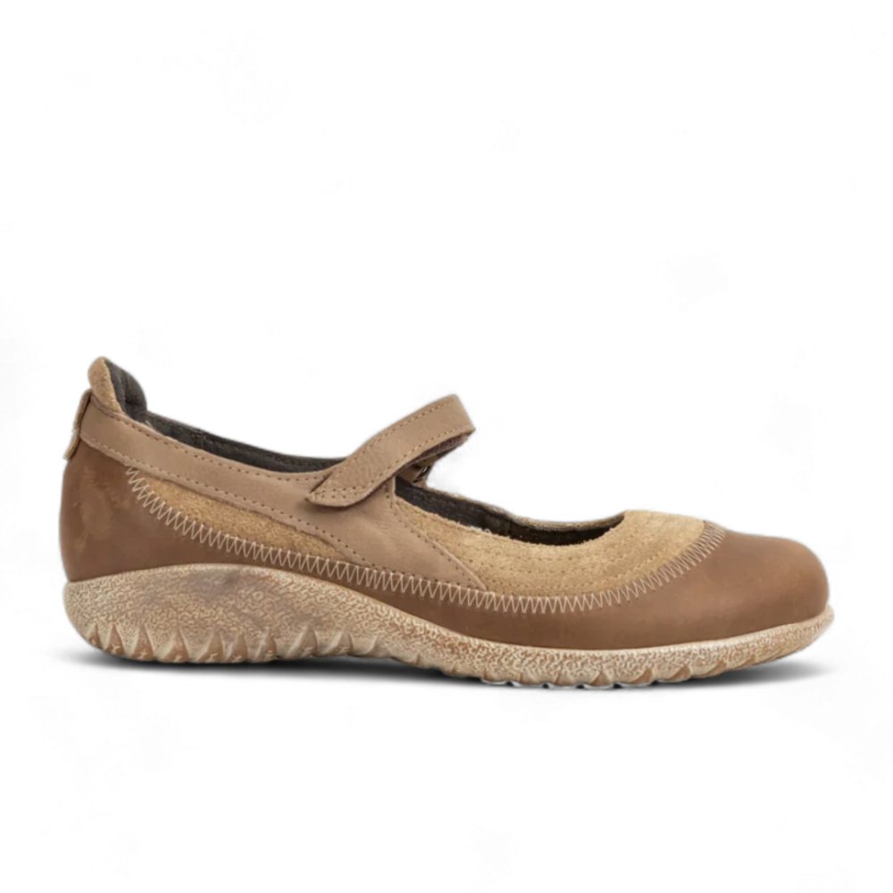Naot Women's Kirei Wide Width Mary Jane - Bark/Almond/Stone – Seliga Shoes